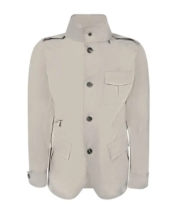 MOORER Long-sleeved Casual Jacket - Beige