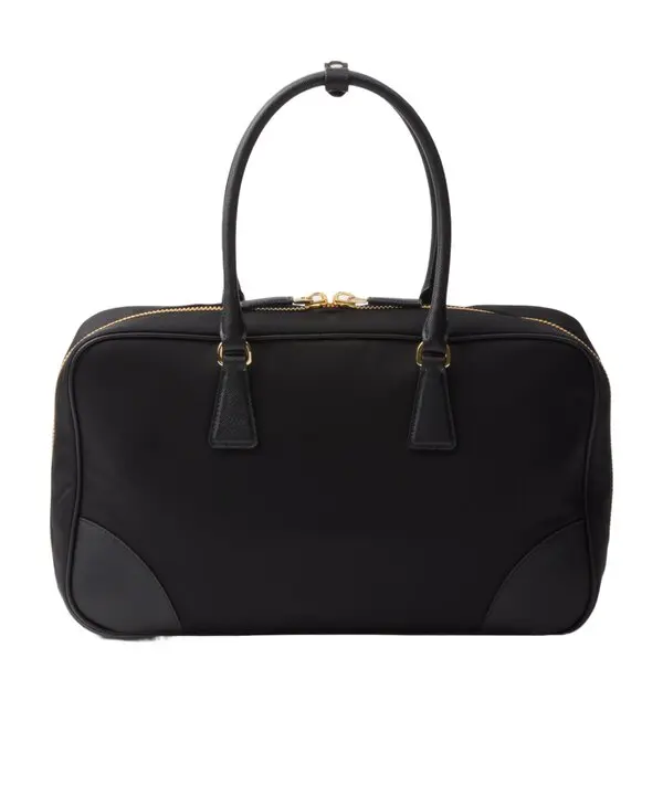 Prada Re-nylon Tote Bag With Enameled Metal Logo