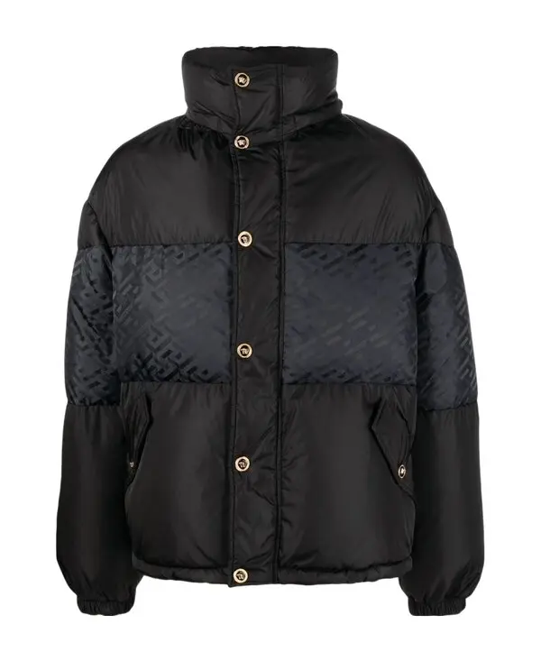 Versace Logo Padded Long Sleeve Jacket