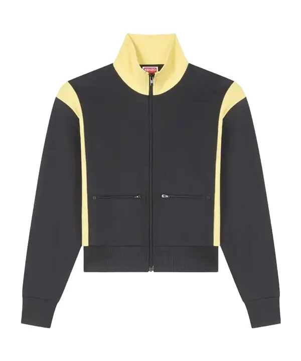 Kenzo Logo Detailed Zip-up Jacket
