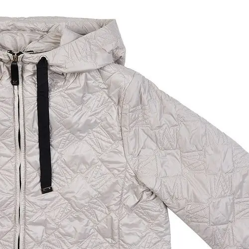 Max Mara Quilted Hooded Jacket - White