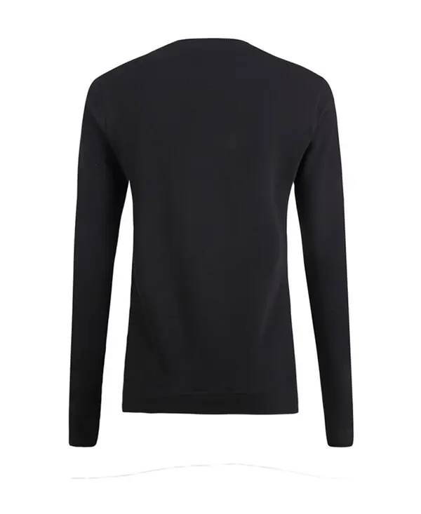 Kenzo Logo Tiger Head Embroidered Sweater - Black