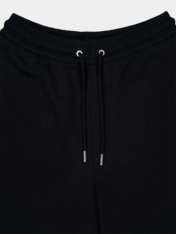 AMI Paris De Coeur Drawstring Shorts - Black