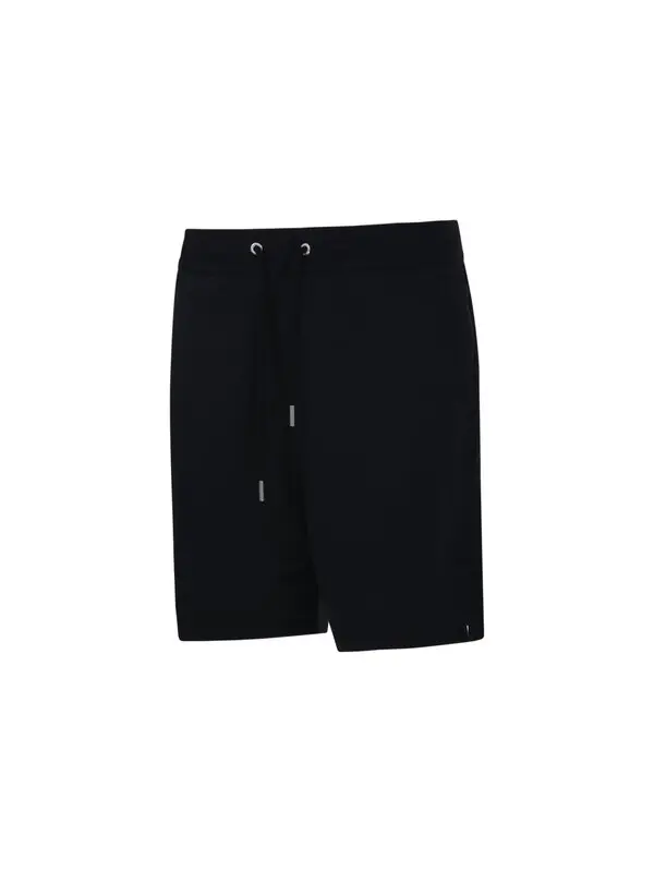 AMI Paris De Coeur Drawstring Shorts - Black