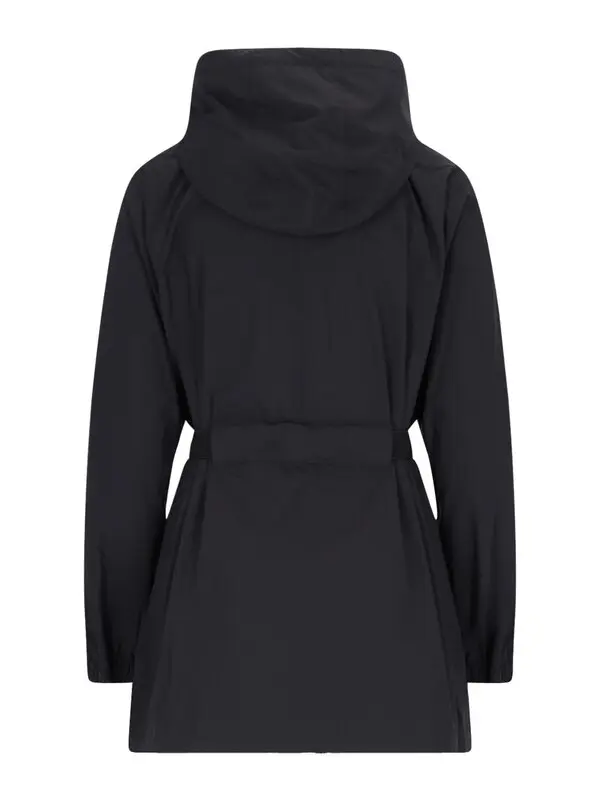 Burberry Embroidered Logo Belted Parka