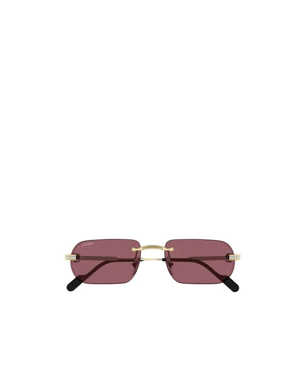 Cartier Rimless Square Sunglasses - Pink