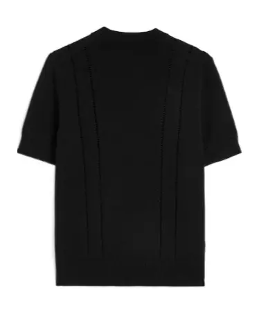 JIL SANDER Cotton Pointelle Knit T-shirt