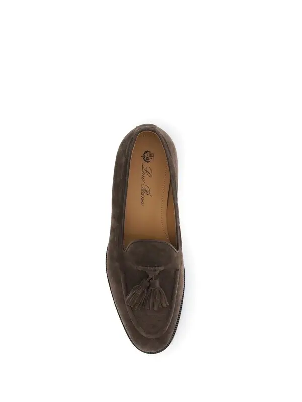 Loro Piana Serge Walk Loafers With Tassel Detailing