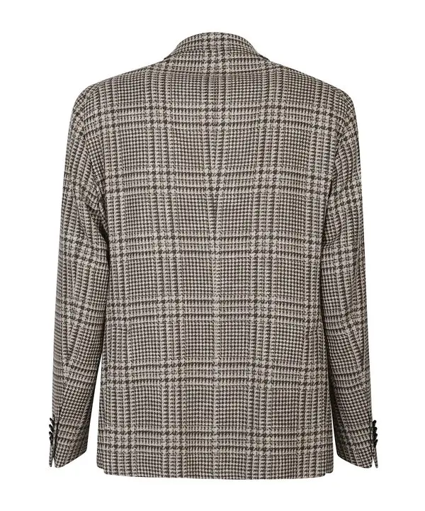 Tagliatore Montecarlo Checked Blazer - Gray