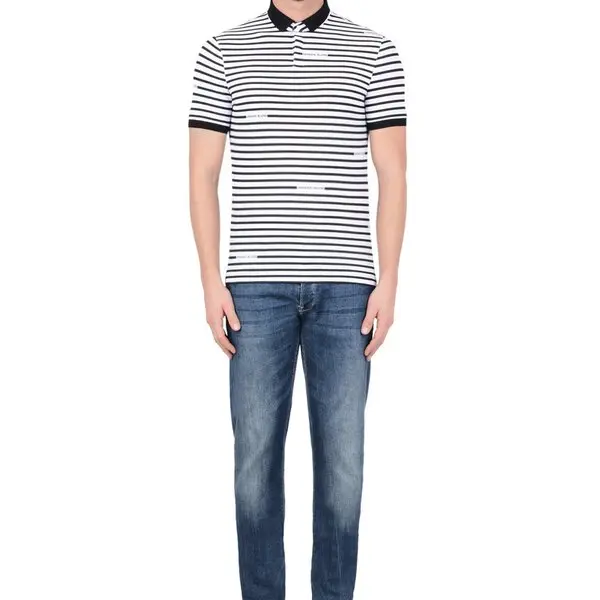Emporio Armani Horizontal Striped Polo Shirt
