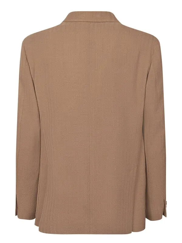LARDINI Single-breasted Tailored Blazer - Beige