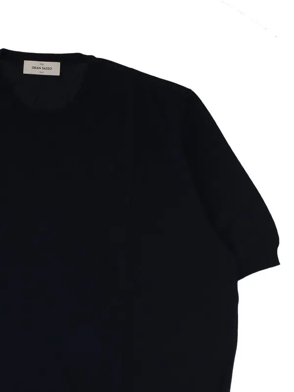 GRAN SASSO Short Sleeved Knitted Jumper - Black