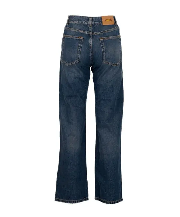 Aspesi Faded Detail Straight Leg Jeans