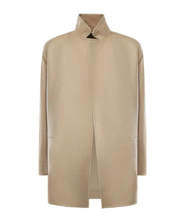 Loro Piana Long Sleeved High Collar Coat