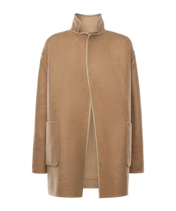 Loro Piana Long Sleeved High Collar Coat