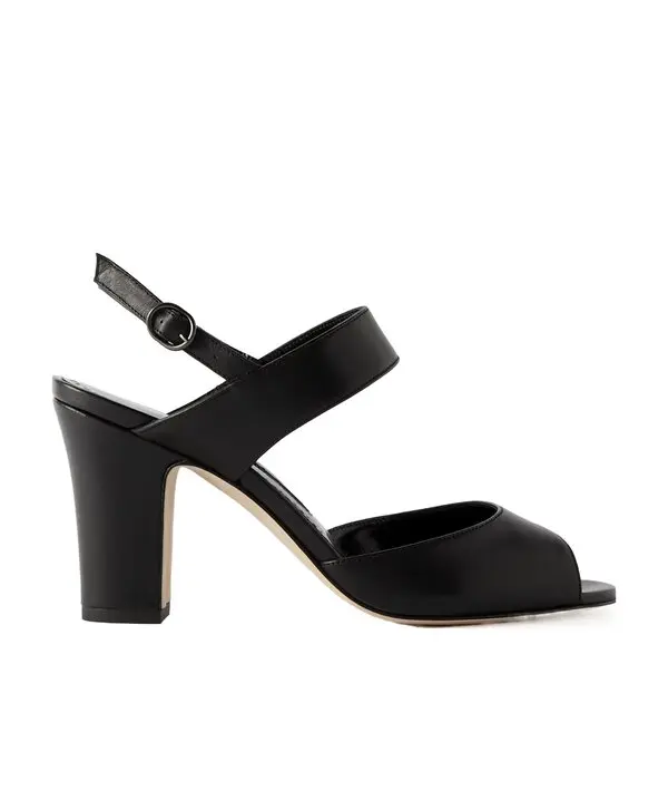 Manolo Blahnik Open-toe High-heeled Sandals With Buckle Detail