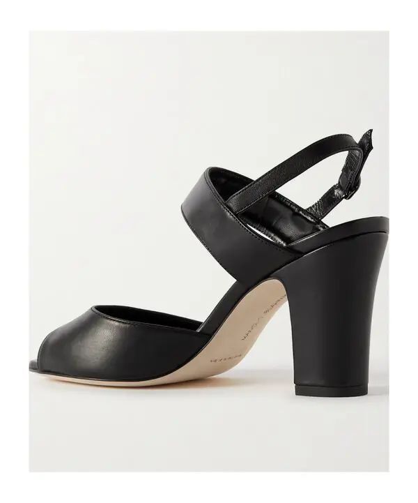 Manolo Blahnik Open-toe High-heeled Sandals With Buckle Detail