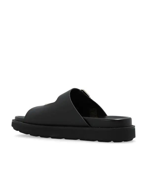 FERRAGAMO Logo Buckled Slides