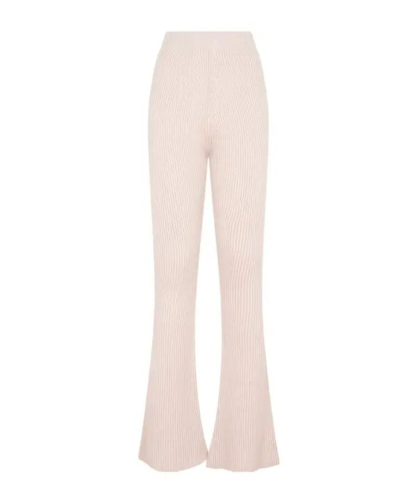 Peserico High-waist Knitted Flared Trousers