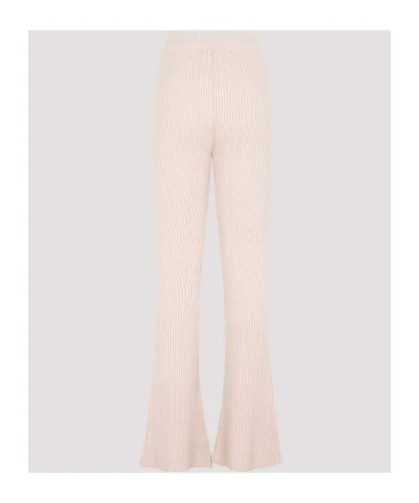 Peserico High-waist Knitted Flared Trousers