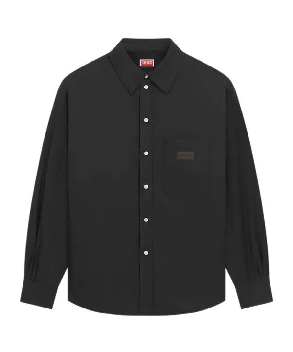 Kenzo Logo Patch Buttoned Padded Shirt