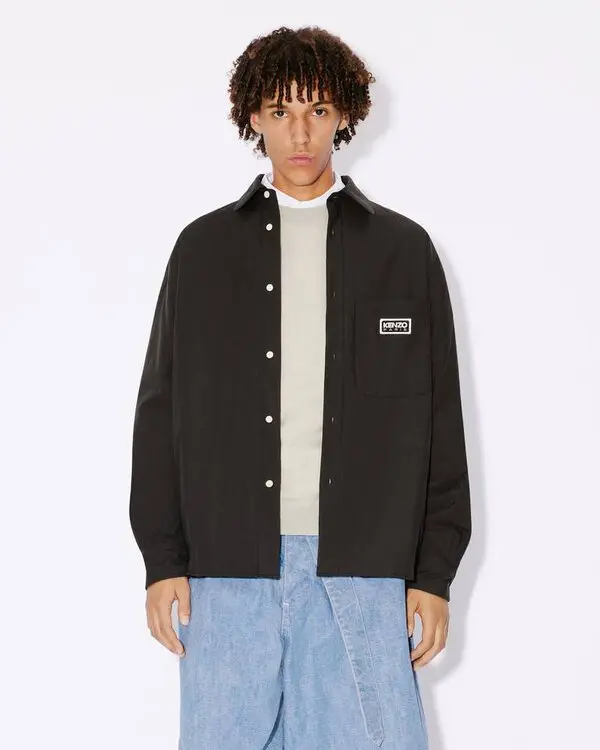 Kenzo Logo Patch Buttoned Padded Shirt