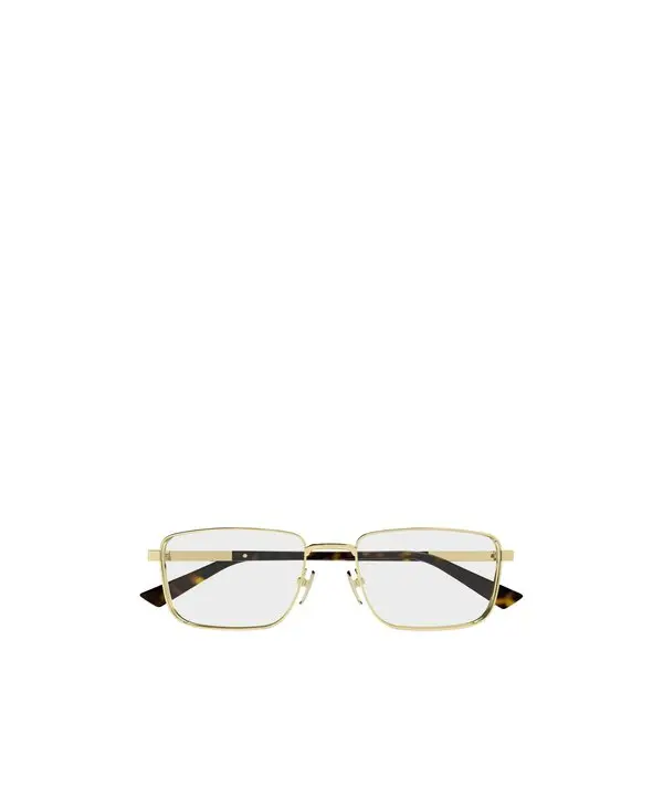 Gucci Rectangular Frame Eyeglasses - Gold