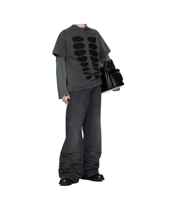 AVAVAV Cut-out Hooded T-shirt