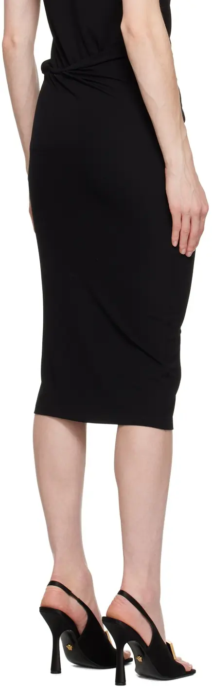 Versace Gathered-detail Midi Skirt