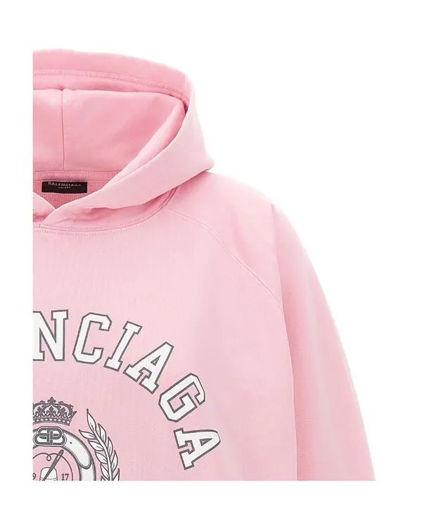 Balenciaga College 1917 Printed Oversized Hoodie