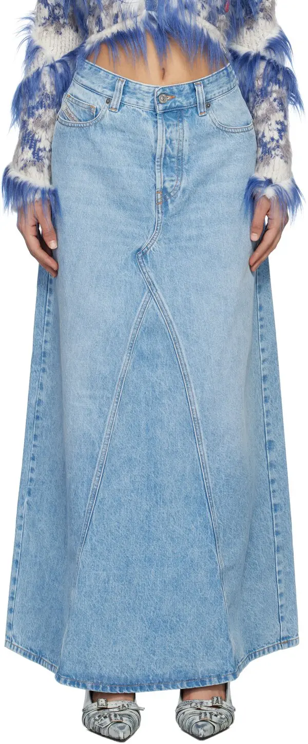 DIESEL® De Pago Denim Maxi Skirt
