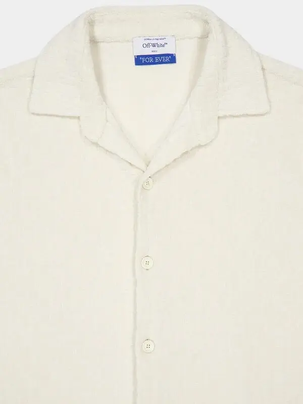 Off-White Button-up Short-sleeved Shirt