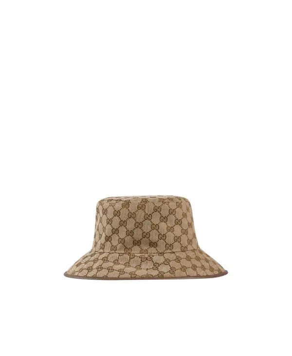 Gucci Reversible Gg Canvas Bucket Hat - Brown