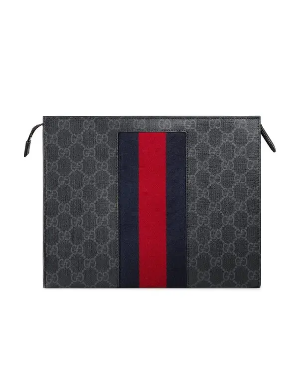 Gucci Gg Supreme Web Cosmetic Case