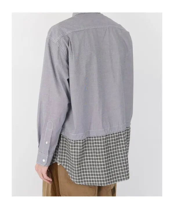 Comme Des Garçons Checkered Drawstring Shirt Black/white