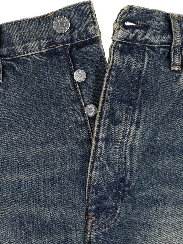 SUNFLOWER Logo Patch Straight-leg Jeans