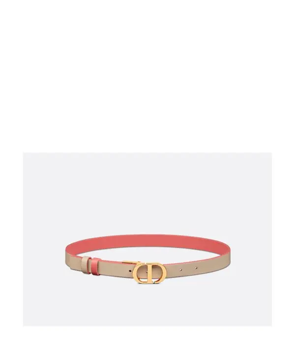 Dior 30 Montaigne Reversible Belt - Nude