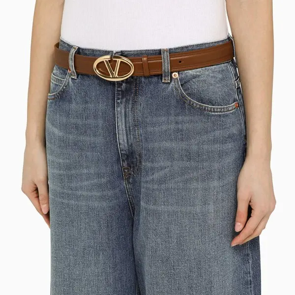 Valentino Garavani Vlogo Signature Reversible Belt - Brown