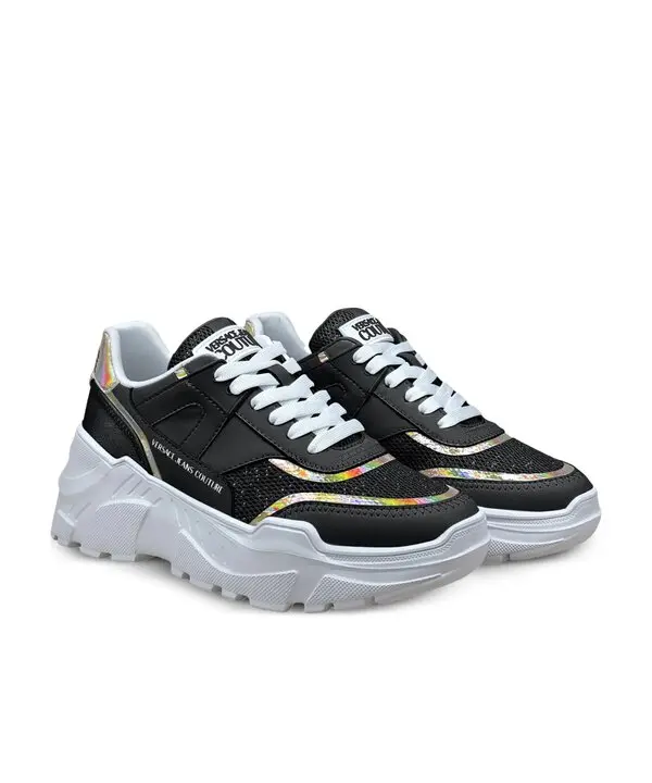 Versace Chunky Logo Sneakers - Black