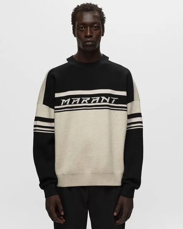 Isabel Marant Étoile Logo Intarsia Knit Crewneck Jumper