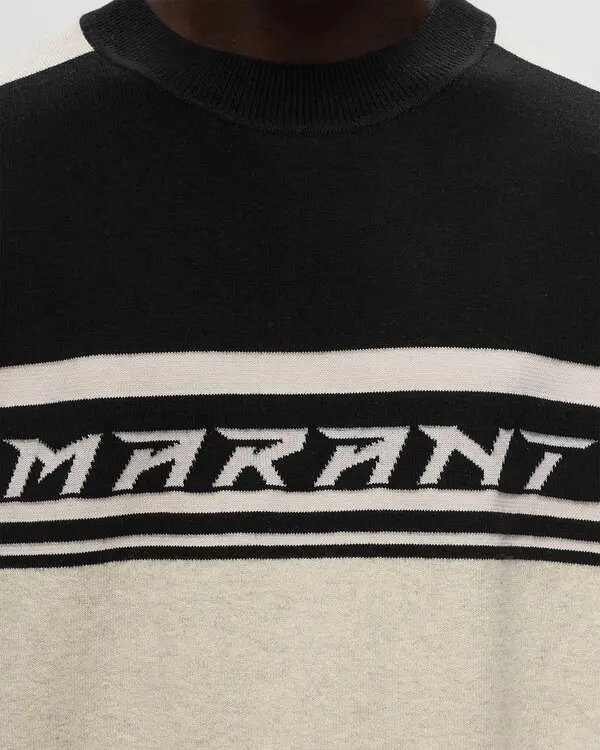Isabel Marant Étoile Logo Intarsia Knit Crewneck Jumper
