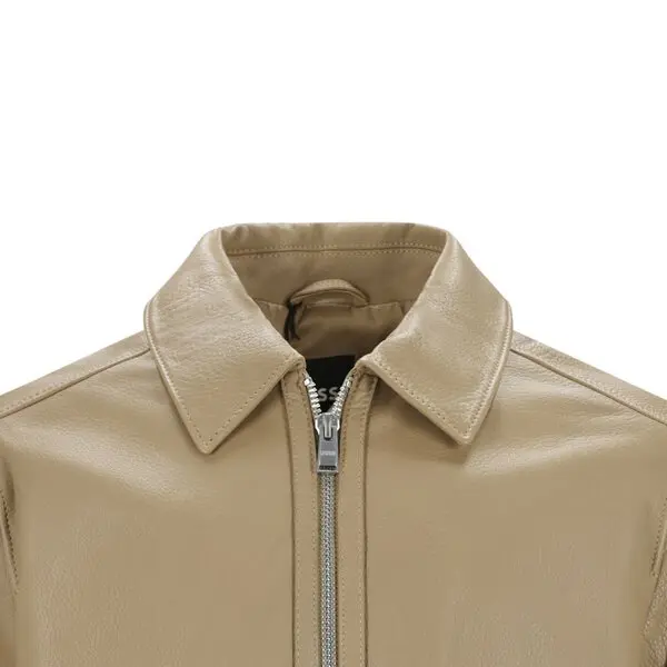 Hugo Boss Leather Zip-up Jacket