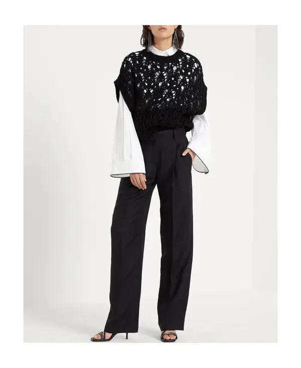 Brunello Cucinelli Open-knitted Crewneck Jumper