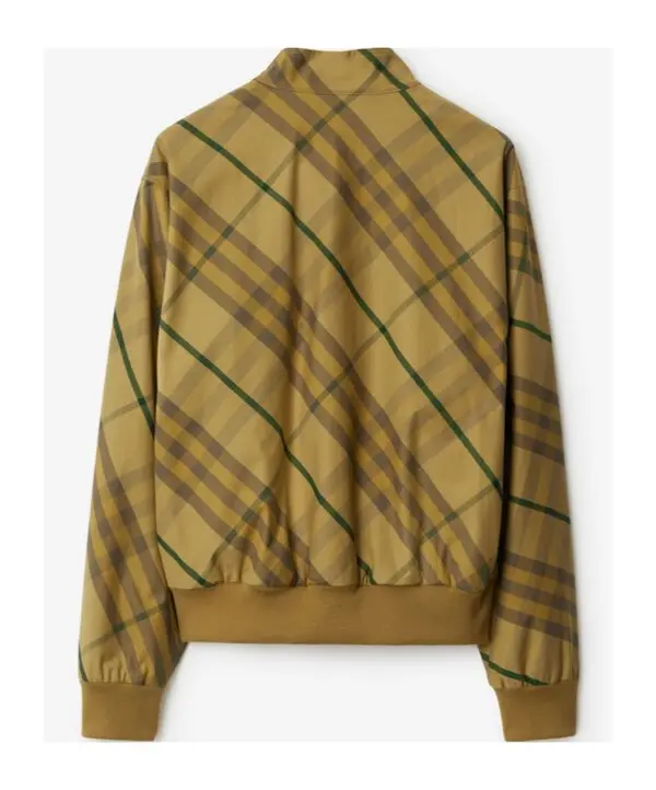 Burberry Checked Zip Bomber Jacket - Brown