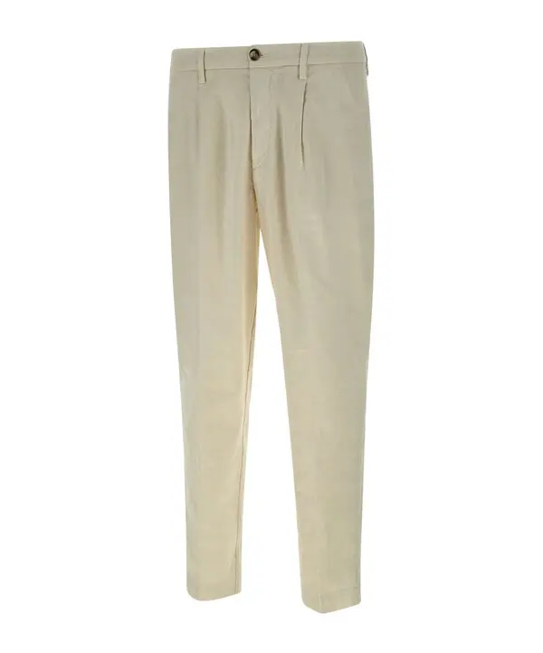 RE-HASH Jogger Style Trousers With Front Pleats - Nude