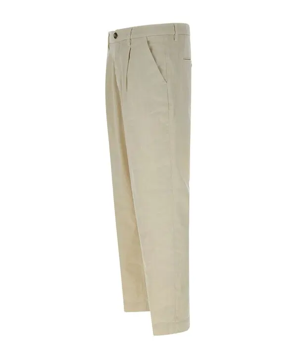 RE-HASH Jogger Style Trousers With Front Pleats - Nude