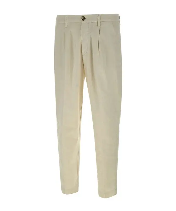 RE-HASH Jogger Style Trousers With Front Pleats - Nude
