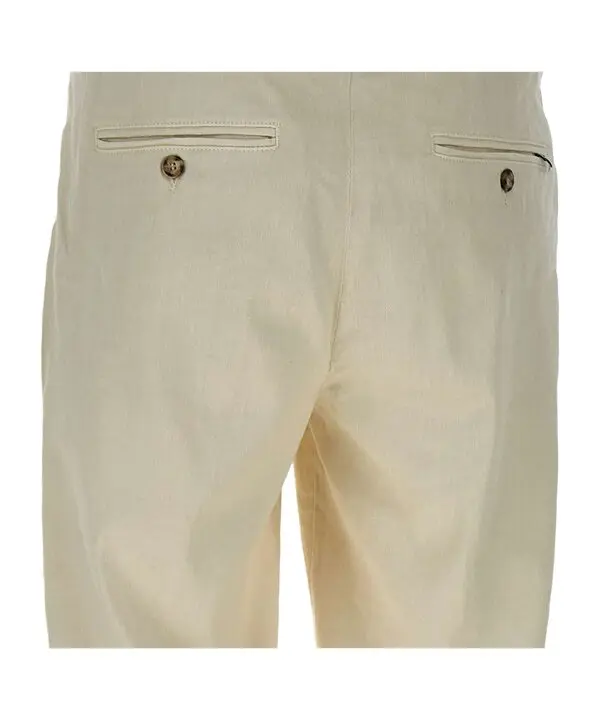RE-HASH Jogger Style Trousers With Front Pleats - Nude