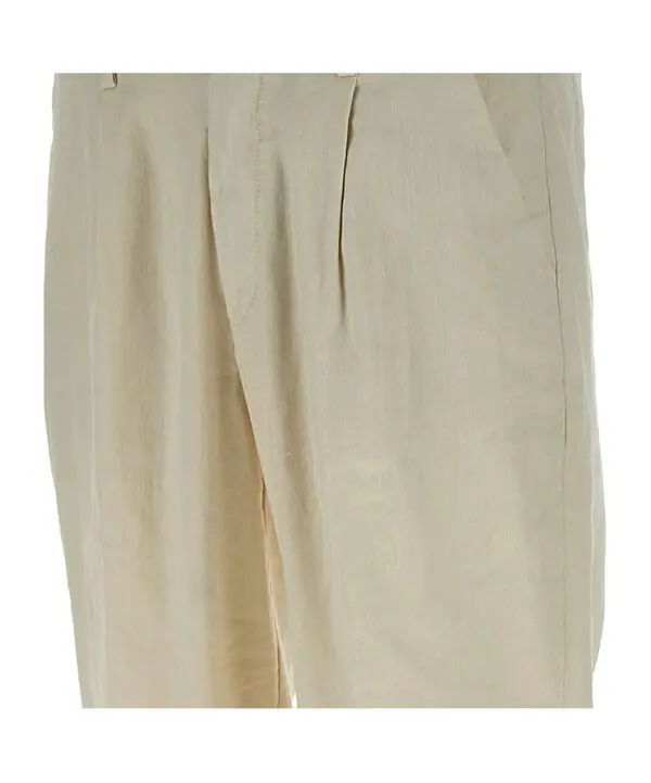 RE-HASH Jogger Style Trousers With Front Pleats - Nude