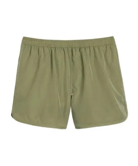 Ami Elastic Waist Swim Shorts - Gray
